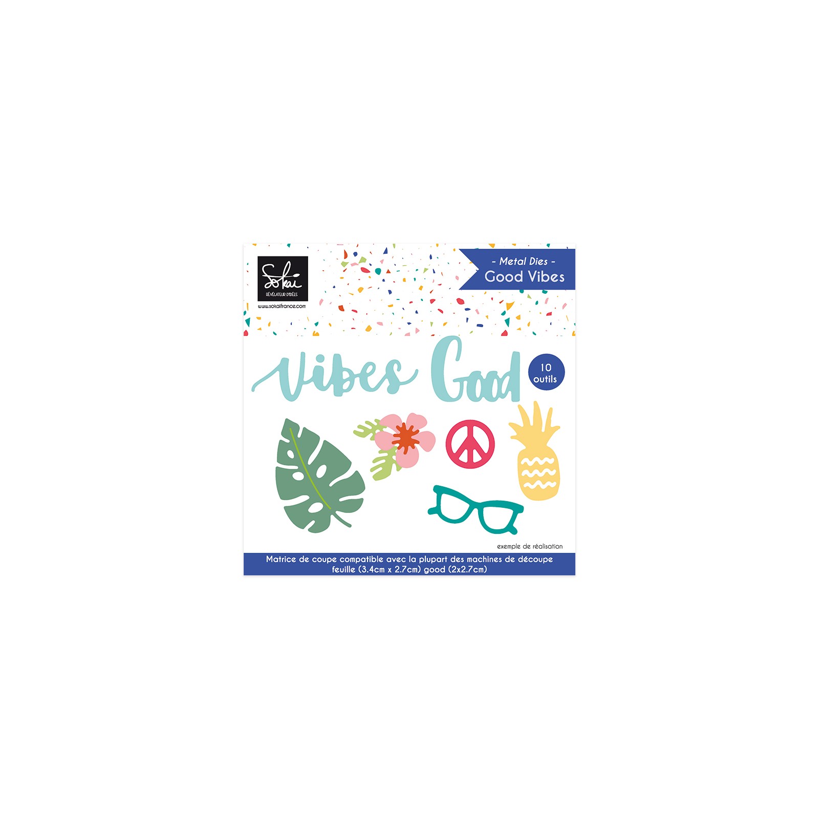 Sokai - Papier -étiquettes - Loisirs créatifs DIY -scrapbooking-dies ...